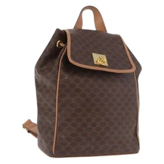 Celine Pre-owned Macadam Canvas Backpack - Femme - Pre-owned - Brun - Taille: ONE Size