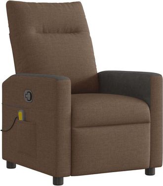 vidaXL Massagesessel Braun Stoff - Vidaxl
