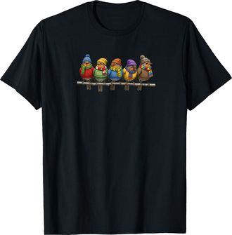 jz.birds Rotkehlchen Vogelfreund Gartenvogel Singvogel Biologe Vogel T-Shirt