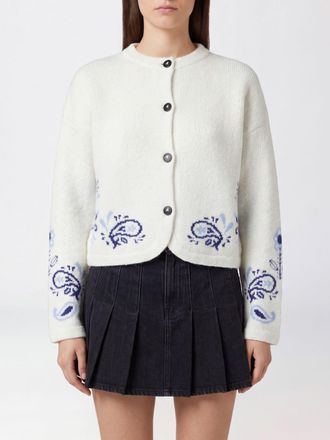 Alanui Cardigan &agrave; col rond et motif cachemire en m&eacute;lange de cachemire