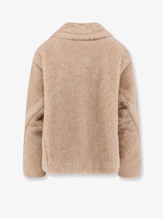 Max Mara Womens Jacket Mxmtritone Alpaca, Wool & Silk Beige