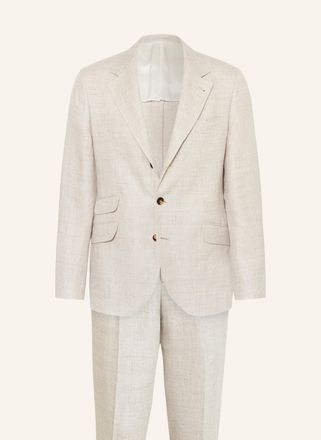 Brunello Cucinelli Brunello Cucinelli Anzug Slim Fit Mit Leinen weiss