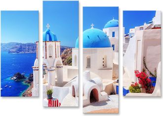 Islandburner Bild auf Leinwand Oia Stadt Auf Der Insel Santorini Griechenland Bilder Wandbilder Poster