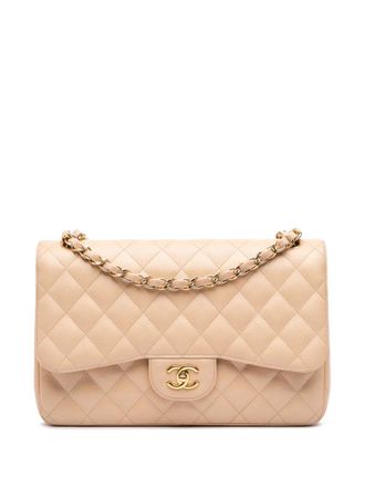 Chanel sac porté épaule Jumbo Classic Double Flap (2010-2011) - Marron