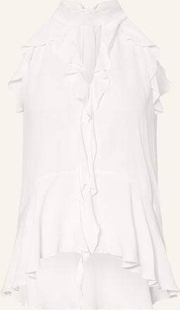 Luisa Cerano Luisa Cerano Blusentop Mit Seide Und Volants weiss