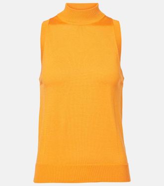 Carolina Herrera Top en soie et coton