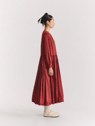 CASEY CASEY Pomme Rouche Dress - Red
