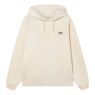 Golden Goose Homme, Sweatshirts et sweats &agrave; capuche, Beige, Taille: XS Star Hooded SweaT-shirt