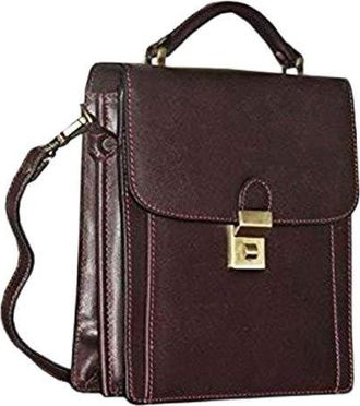 Katana Sacoche en cuir homme Marron choco