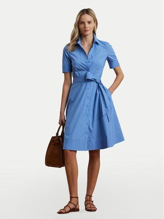 Lauren Ralph Lauren Hemdkleid 200748950017 Blau Regular Fit