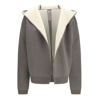 Rick Owens Robe &agrave; Capuche - Homme - Pulls - Gris - Taille: M