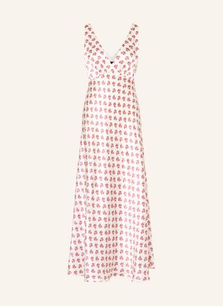 Maje Satinkleid Aus Seide rot