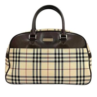 Burberry Sac &agrave; main en toile Pre-owned - Femme - Pre-owned - Beige - Taille: ONE Size