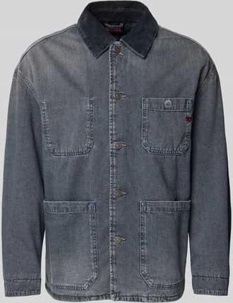 Diesel Regular Fit Hemdjacke in Denim-Optik