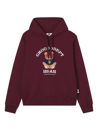 Chocoolate hoodie à logo brodé - Rouge