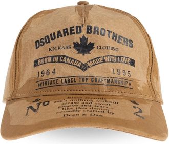 Dsquared2 Homme, Accessoires, Brun, Taille: ONE Size Vintage Baseball Cap