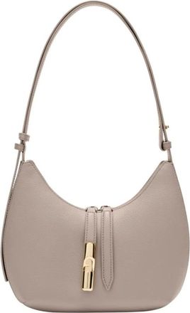 Furla Femme, Sacs, Beige, Taille: ONE Size Goccia S Shoulder Bag