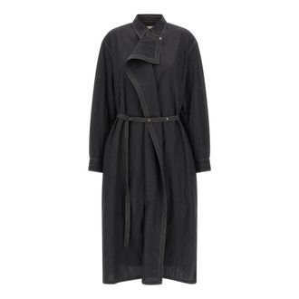 Christophe Lemaire Asymmetrisches Hemdblusenkleid - - Dresses - Damen - Grau - XS