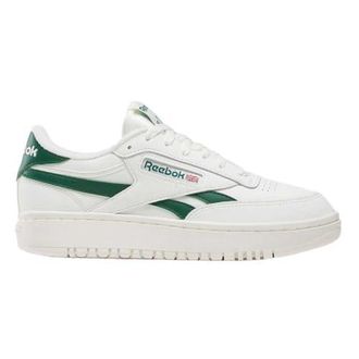 Reebok Club C Double Revenge Baskets pour Femme Craie/Craie/Vert fonc&eacute; Taille 36 EU, Chalk Chalk Green DarkGreen, 36 EU