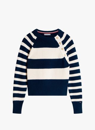 Tommy Hilfiger Pull ray&eacute; en coton