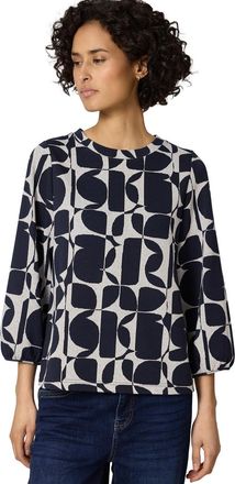 Street One Gemustertes Shirt Shadowed Navy 40