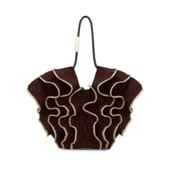 Zimmermann Femme, Sacs, Brun, Taille: ONE Size Goldentime Medium Ruffle Tote