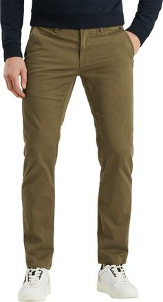 PME Legend Herren Chinohose Twin WASP Chino - Regular Fit - Blau Beige Gr&uuml;n, Gr&ouml;&szlig;e:33W / 32L, Farbe:Beech 8035