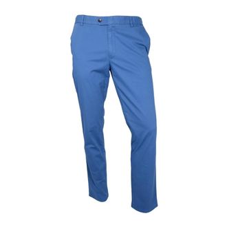 Meyer Oslo Perfect Fit Flex Hose Blau - - Trousers - Herren - Blau - W42 L32