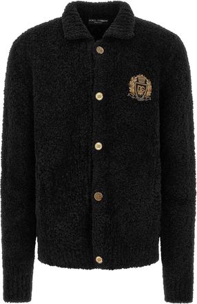 Dolce & Gabbana Langer Mantel - Schwarz