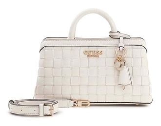 Guess sac &agrave; main sac &agrave; &eacute;paule bandouli&egrave;re Sandy Girlfriend Satchel Cream White &eacute;cru