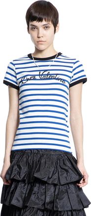 Valentino WOMAN BLUE T-SHIRTS & TANK TOPS