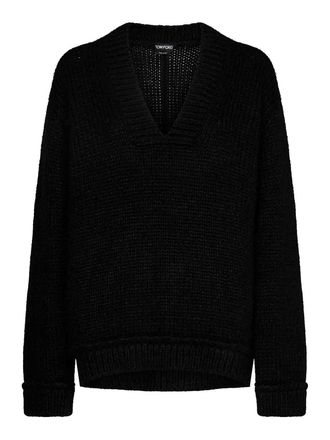Tom Ford Pull Col Rond - Noir