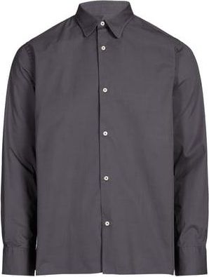 Officine G&eacute;n&eacute;rale Chemise unie &agrave; col plat en coton