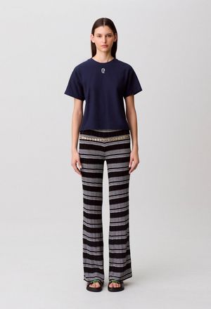 Claudie Pierlot Besticktes Baumwoll-T-Shirt