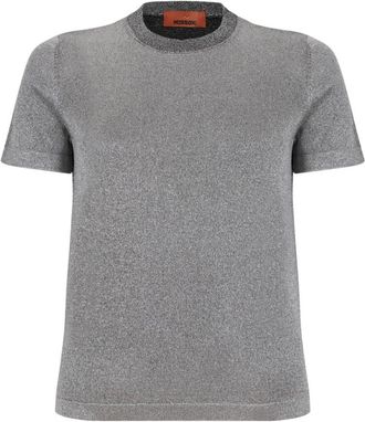 Missoni Femme, Pulls, Gris, Taille: 36 FR Silver Tones T-Shirt