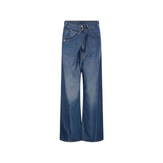 Darkpark Ines Fold Over Tencel Denim - - Jeans - Damen - Blau - W25