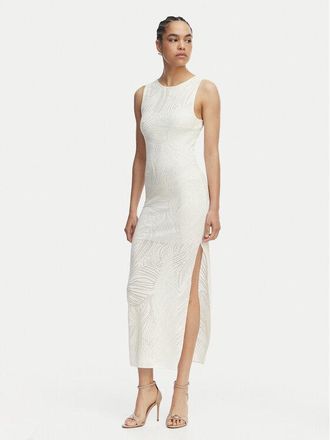 Guess Kleid f&uuml;r den Alltag W6GKAX Z0981 Creme Slim Fit