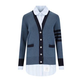 Thom Browne Stylische Pullover f&uuml;r M&auml;nner - - Knitwear - Damen - Blau - 2XS