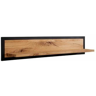 Massivmoebel24 Wandregal Wildeiche 120x22x24 natur ge&ouml;lt villanders 116