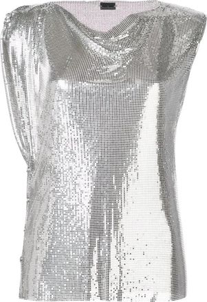 Paco Rabanne Disco Top - - Tops - Damen - Grau - S