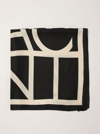 Liviana Conti Foulard en pure soie &agrave; imprim&eacute; logo fantaisie