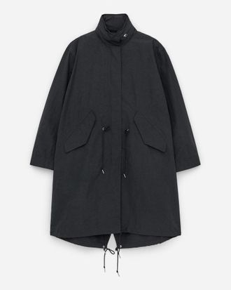 Arket Fishtail-Parka Aus Nylon -Grau