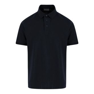 Emporio Armani Polo en coton - Homme - Tops - Bleu - Taille: 2XL