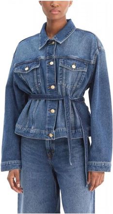HUGO BOSS Femme, Vestes, Bleu, Taille: 38 FR Gizzie Denim Jacket