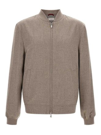 Brunello Cucinelli Bomber - Gris
