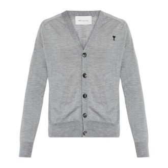 Ami De Coeur Extra Fine Woll-Cardigan - - Knitwear - Herren - Grau - L