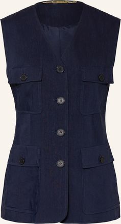 Nvsco Nvsco Blazerweste Melody Mit Leinen blau