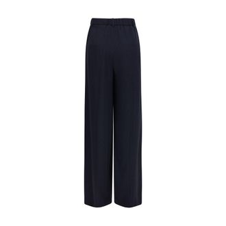 Gucci Womens Blue Viscose Casual Pants