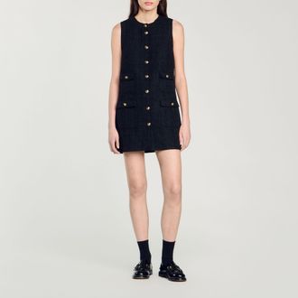 Sandro Robe courte en tweed