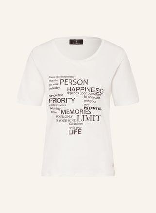 Monari Monari T-Shirt Mit Schmucksteinen weiss